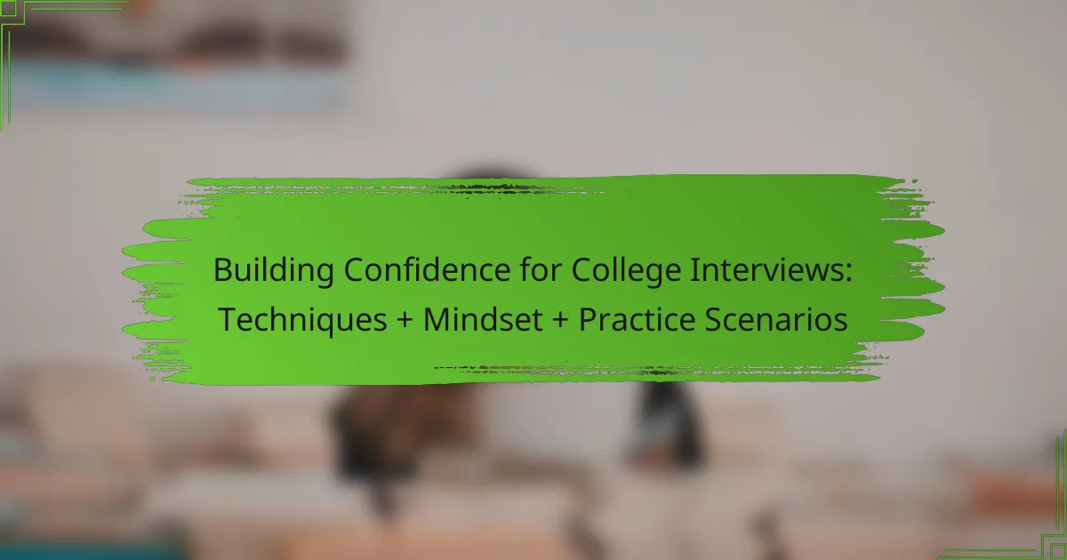 Building Confidence for College Interviews: Techniques + Mindset ...