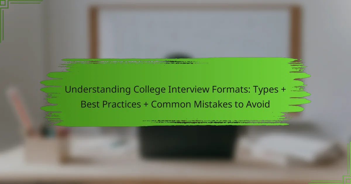 Understanding College Interview Formats: Types + Best Practices ...